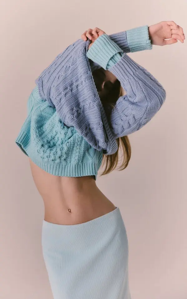 Malo Luxury Cashmere Crewneck Sweater - Blue