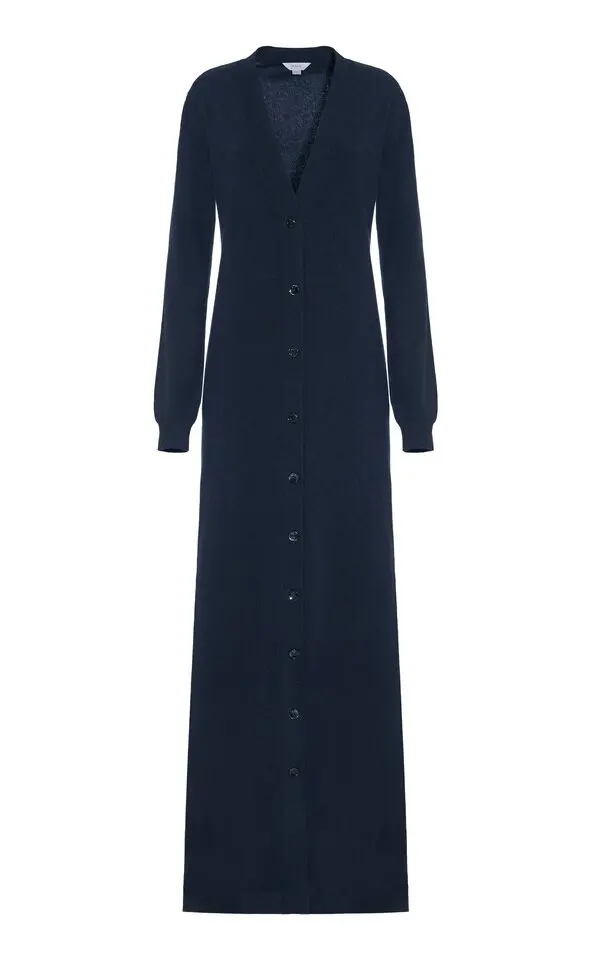 Malo Long Cashmere Cardigan - Navy