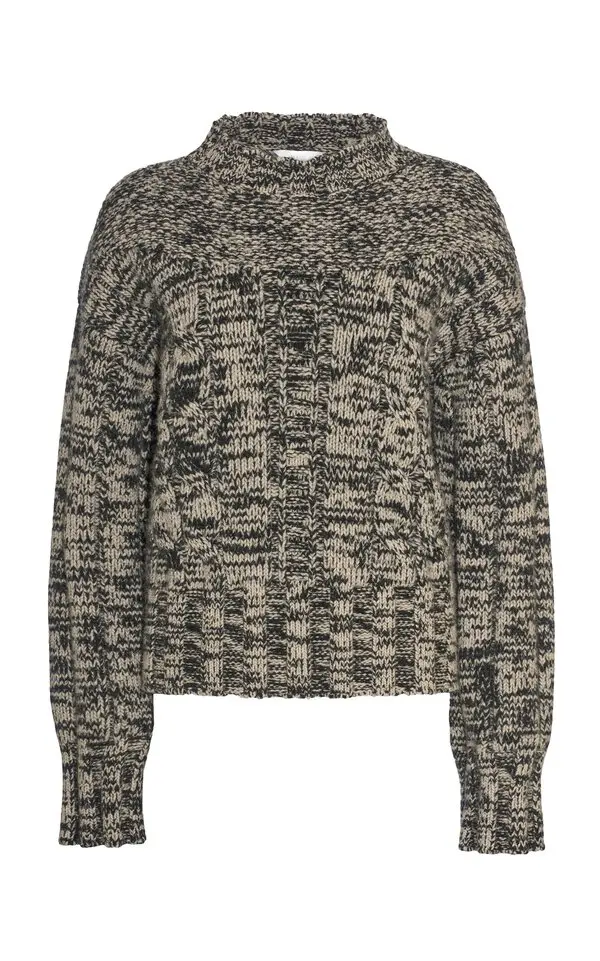 Malo Virgin Wool-cashmere Mock Turtleneck Sweater