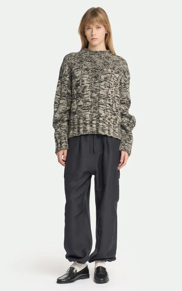 Malo Virgin Wool-cashmere Mock Turtleneck Sweater