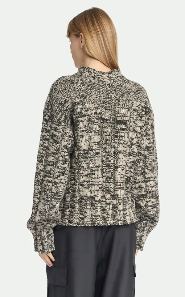 Malo Virgin Wool-cashmere Mock Turtleneck Sweater