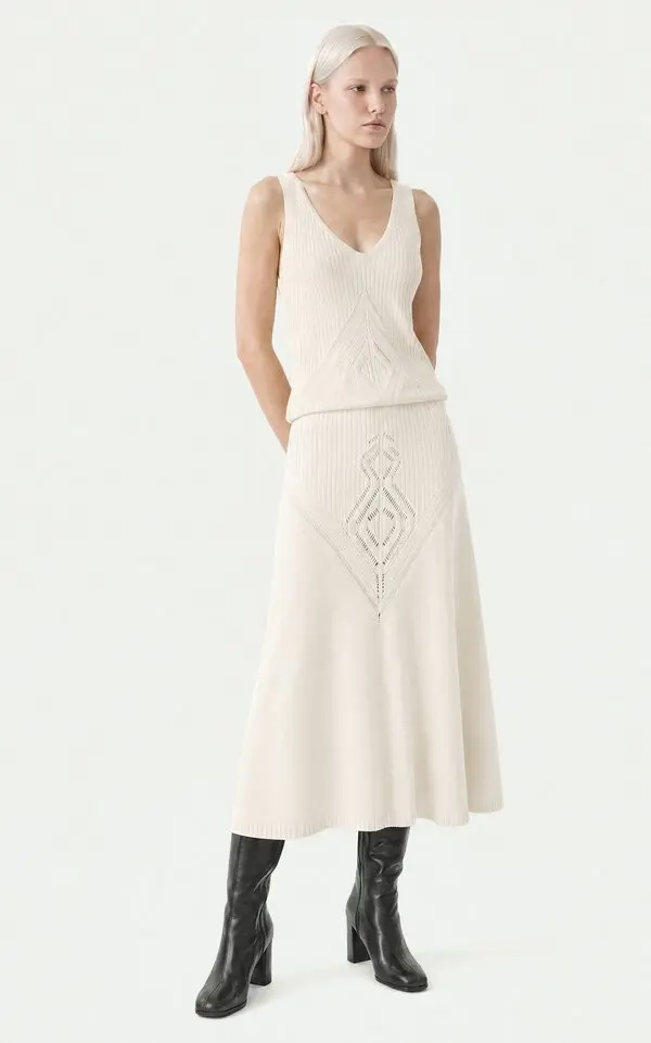Malo Pointelle Maxi Skirt