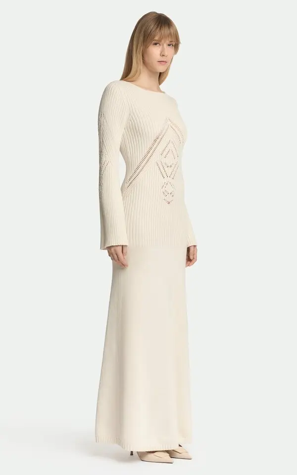 Malo Pointelle Maxi Dress