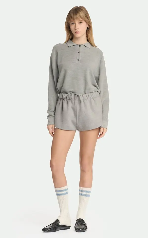 Malo Cashmere-virgin Wool Mini Shorts