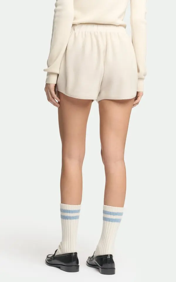 Malo Piqué Virgin Wool-silk Shorts