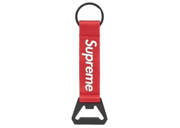 Supreme Bottle Opener Webbing Keychain