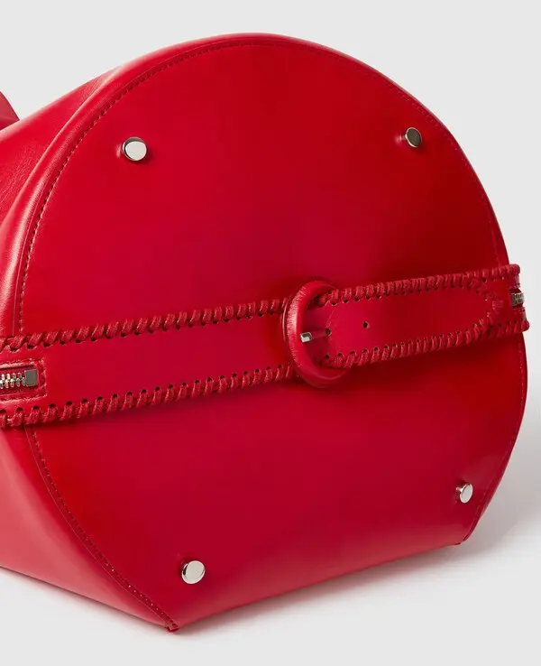 Stella McCartney Appaloosa Whipstitch Medium Bucket Bag