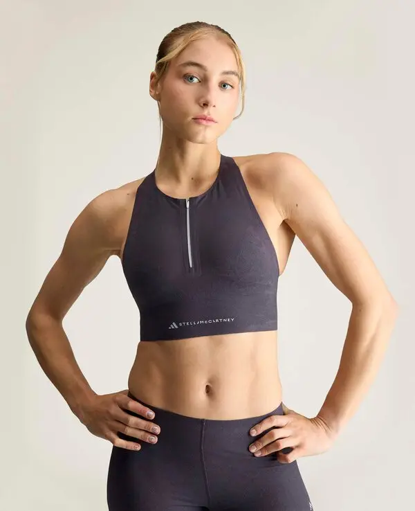 Stella McCartney Adidas Running Floral Lace Crop Top