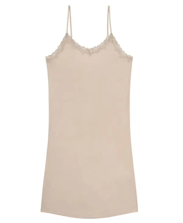 Uwila Warrior Silk Blend Lace Slip - Smoke Grey