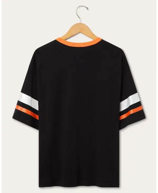Junk Food Clothing Cincinnati Bengals Glitter Boxy Ringer