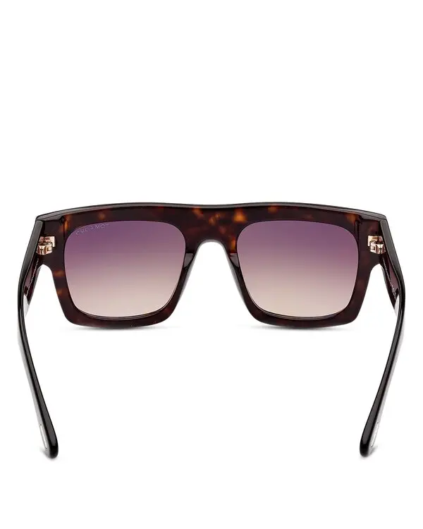 TOM FORD Fausto Geometric Sunglasses, 53mm
