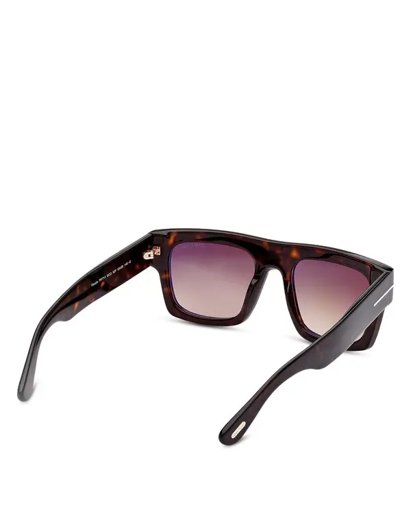 TOM FORD Fausto Geometric Sunglasses, 53mm