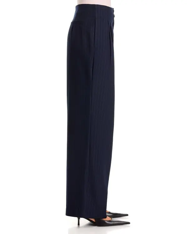Aqua High Rise Pleated Wide Leg Pants Exclusive