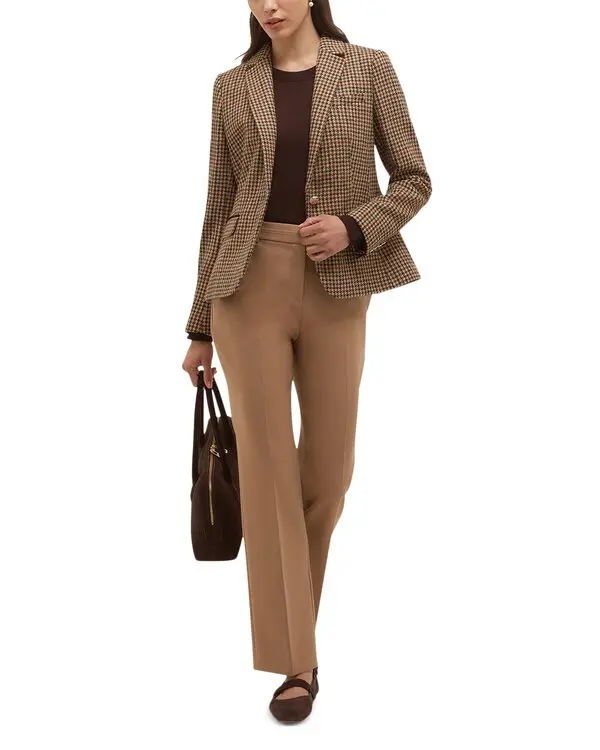 HOBBS LONDON Adeline Wool Houndstooth Jacket