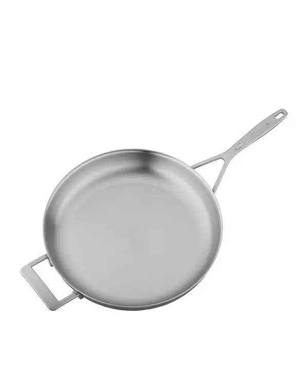 DEMEYERE Industry 5 Stainless Steel Fry Pan With Helper Handle, 12.5