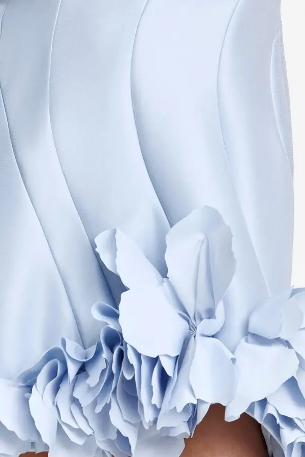 Acler Winchester Mini Dress - Blue Melt