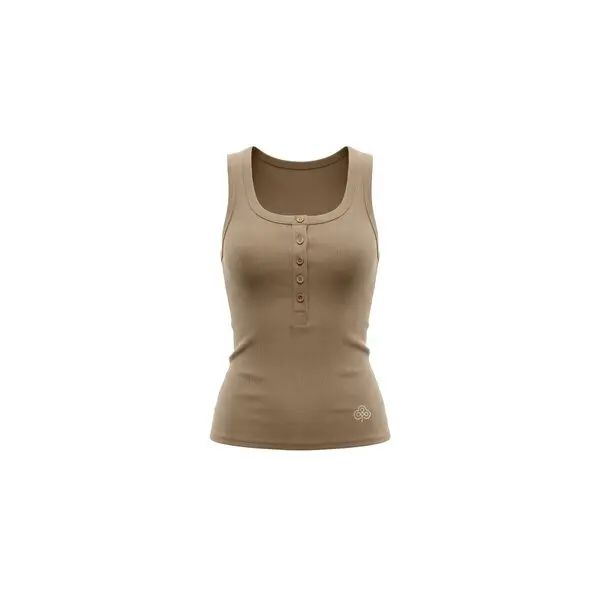 BE ATHLETICA Essential Everyday Henley Tank Top
