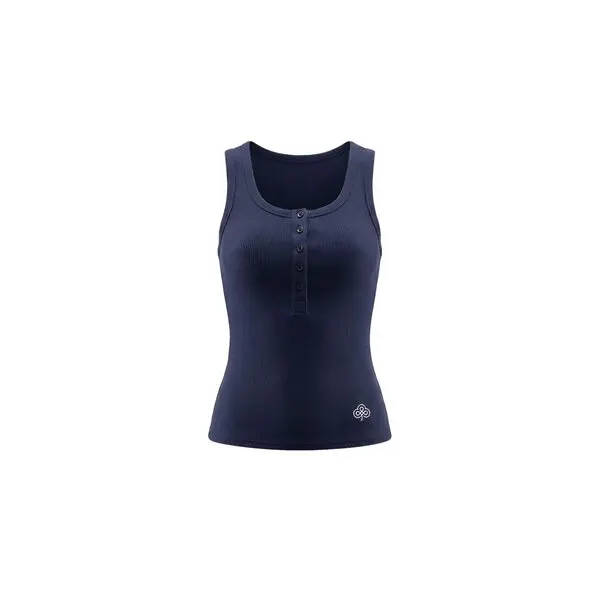 BE ATHLETICA Essentials Henley Tank Top
