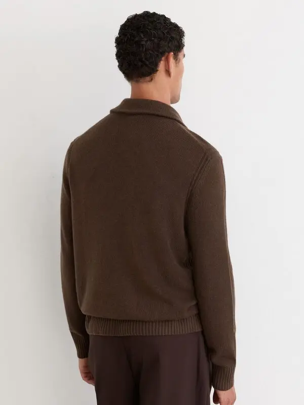 REISS County Wool-blend Polo Jumper With Cashmere