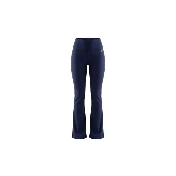 BE ATHLETICA Essential Everyday Foldover Flare Pants Navy