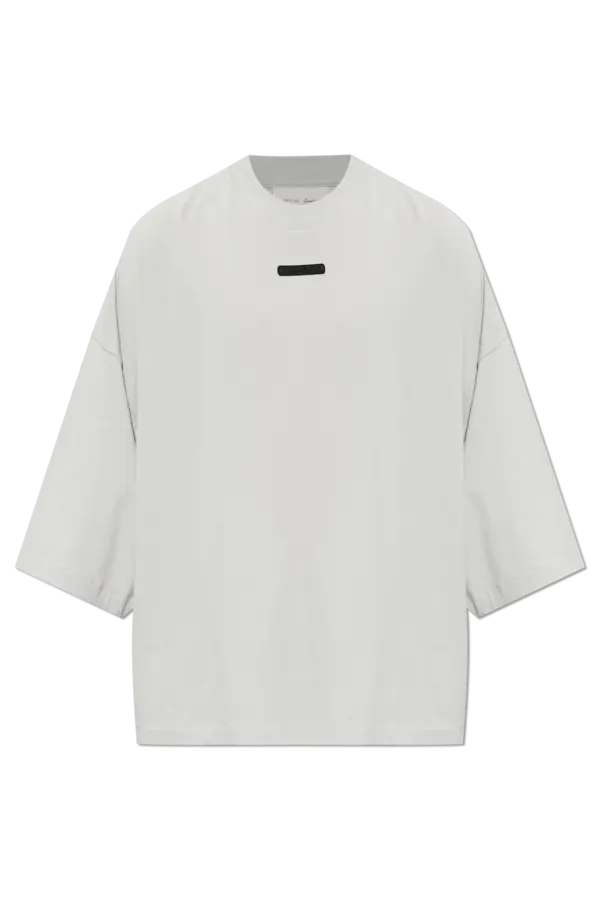 Fear Of God Cotton T-shirt With Sewn-in Logo - Grey