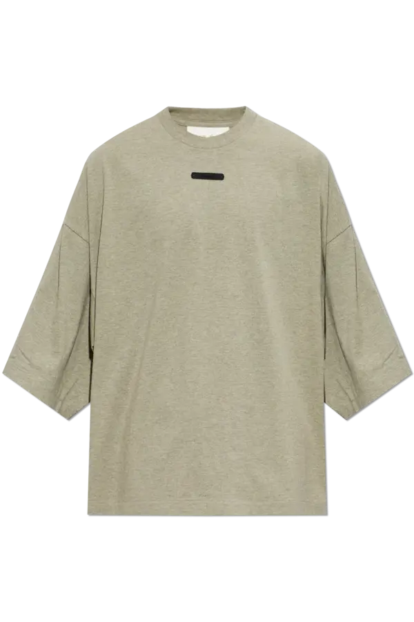 Fear Of God Cotton T-shirt With Appliquéd Logo - Grey