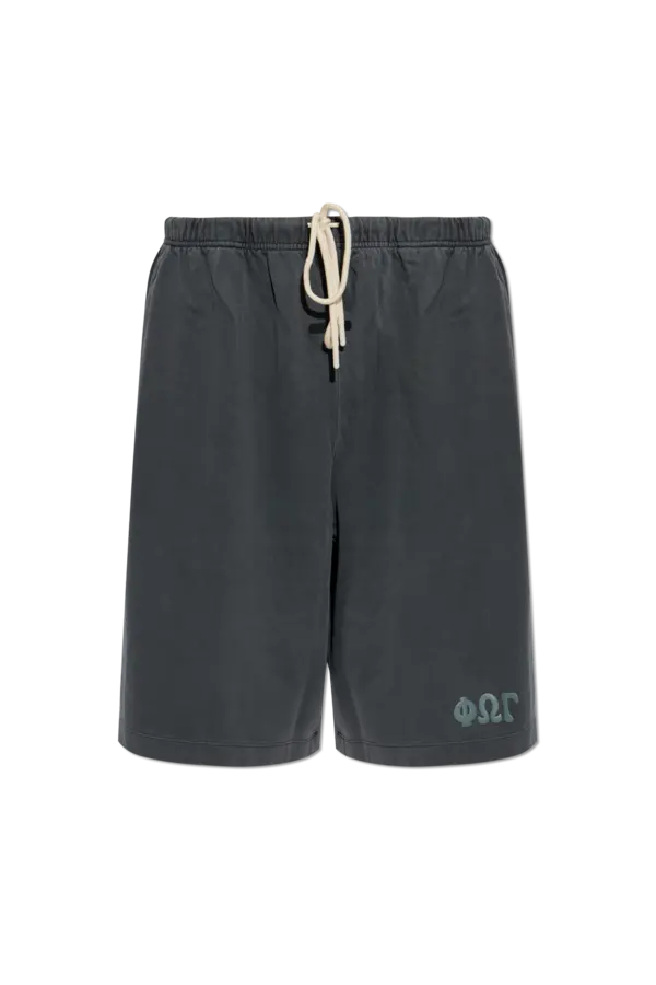 Fear Of God Cotton Printed Track Shorts - Grey