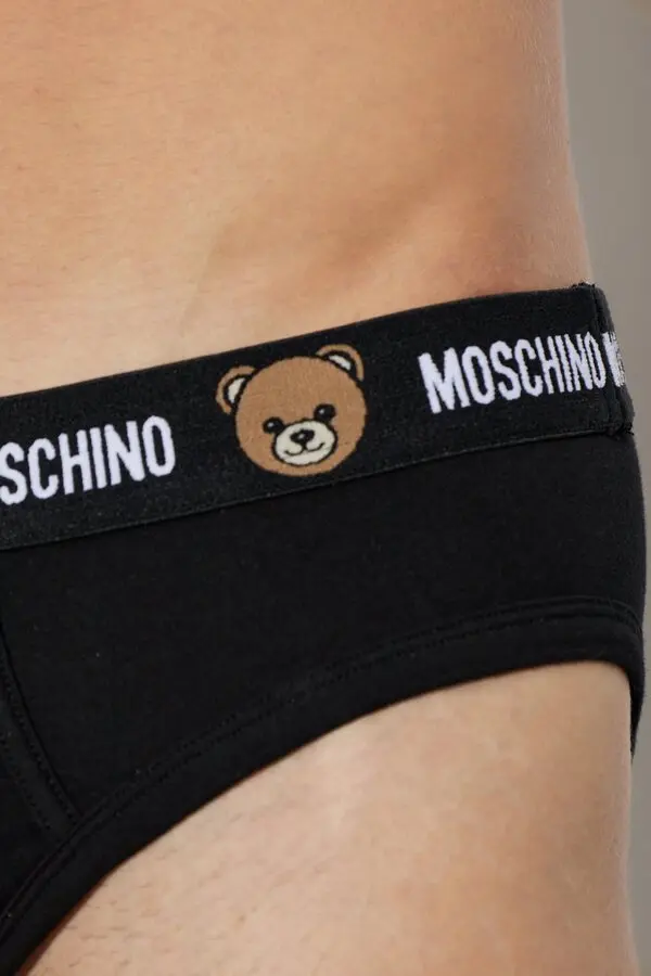 Moschino Two-pack Of Cotton Briefs With Logo