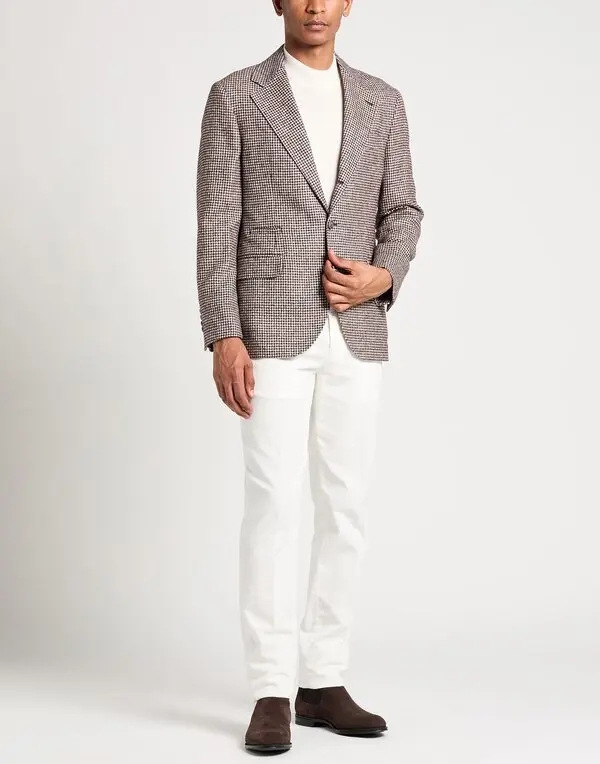 Brunello Cucinelli Blazer Chocolate Size Wool, Alpaca Wool, Polyamide