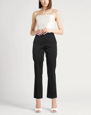 Max Mara Cotton Elastane Bootcut Pants - Black