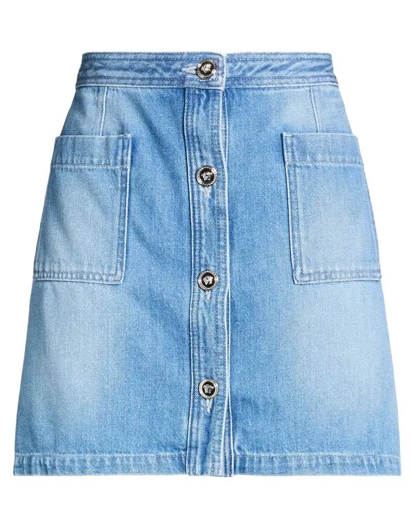 Versace Denim Skirt Size Cotton