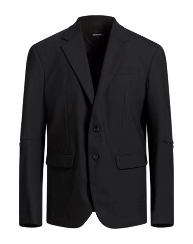 Dsquared2 Blazer Size Polyester, Virgin Wool, Elastane - Black