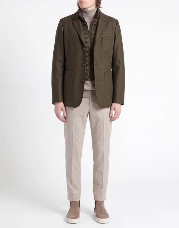 MOORER Coat Dark Size Wool, Polyamide, Cashmere