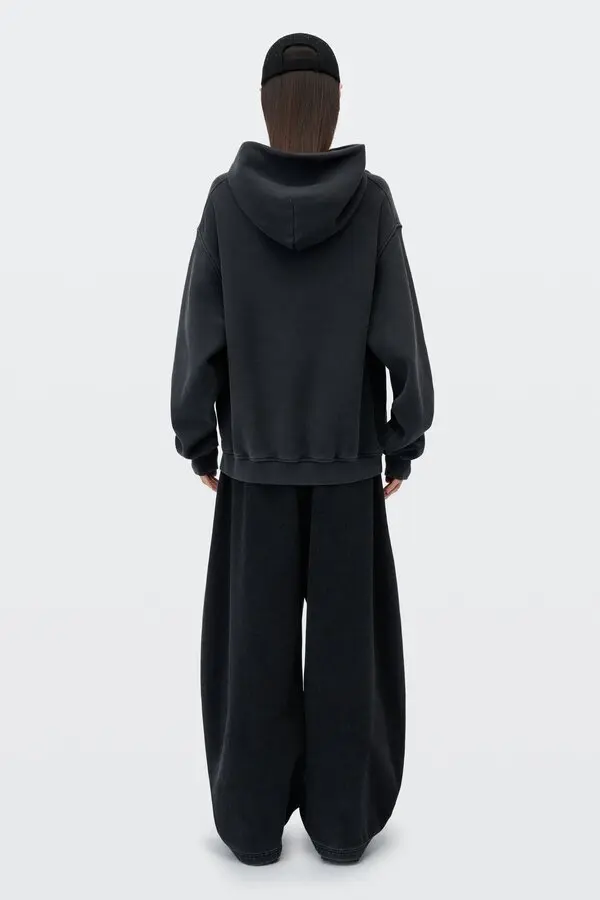 Alexander Wang Crystal Hotfix I Heart Aw Hoodie