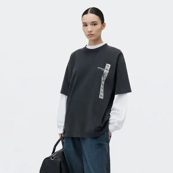 Alexander Wang Graphic Tee - Washed Black