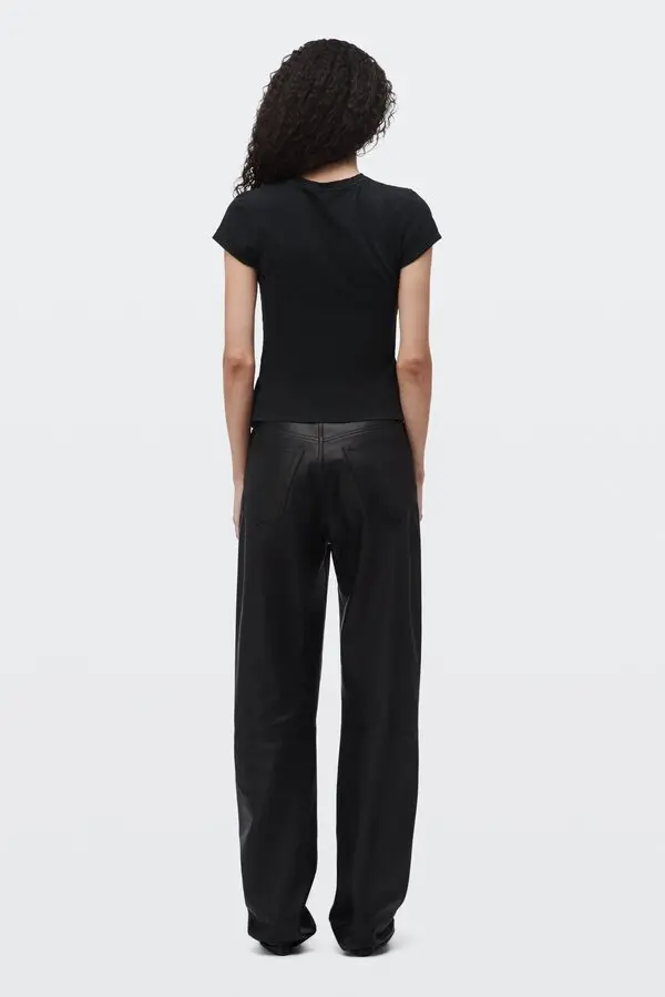 Alexander Wang Cherry Graphic Tee With Contrast Trim