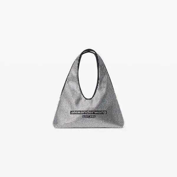 Alexander Wang Pike Crystal Mini Bag - Black/silver
