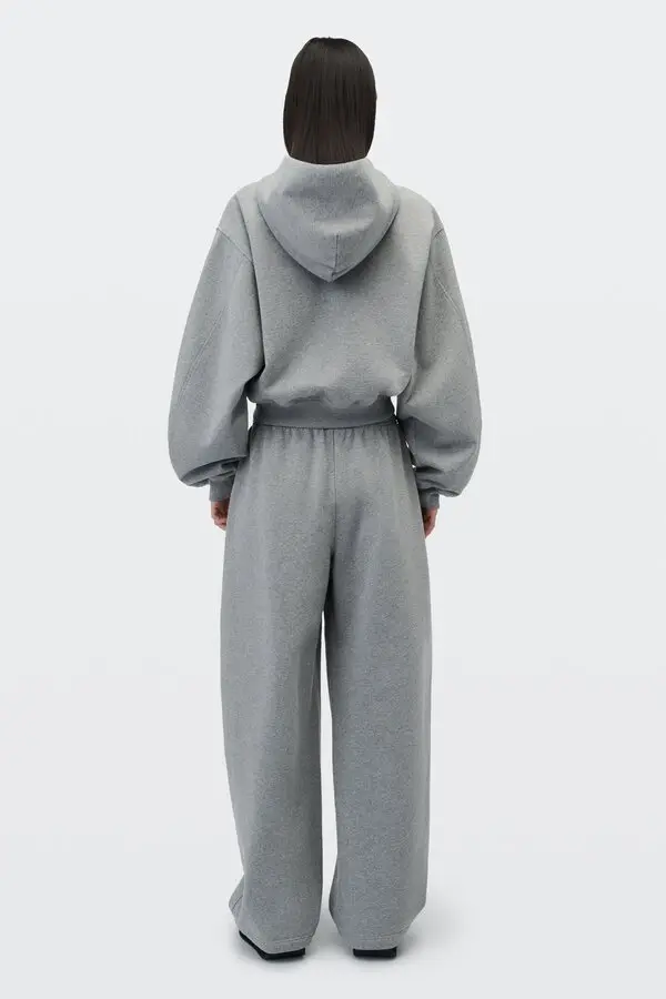 Alexander Wang Logo Print Zip-up Hoodie