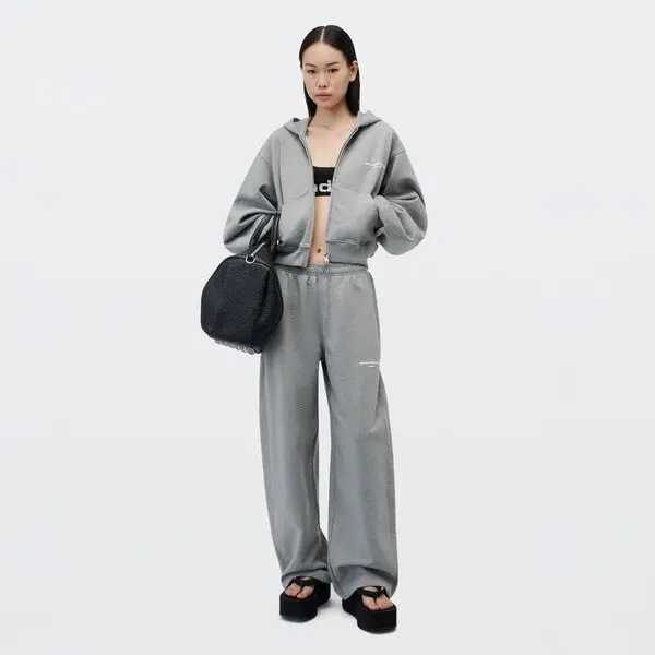 Alexander Wang Logo Print Mid-rise Relaxed Sweatpant