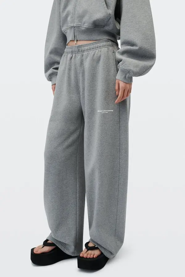 Alexander Wang Logo Print Mid-rise Relaxed Sweatpant