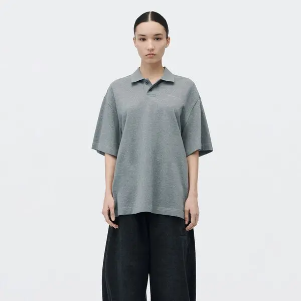 Alexander Wang Crystal Hotfix Short Sleeve Polo