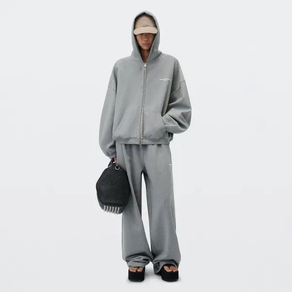 Alexander Wang Logo Print Mid-rise Oversized Sweatpant