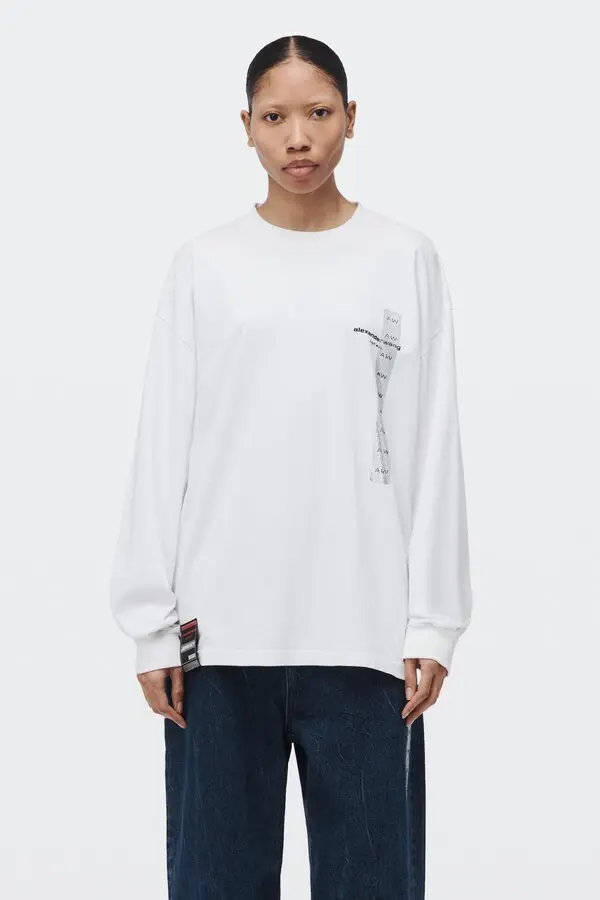 Alexander Wang Graphic Long Sleeve Tee