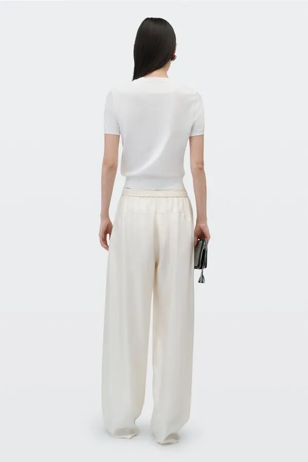 Alexander Wang Crystal Logo Crewneck Top