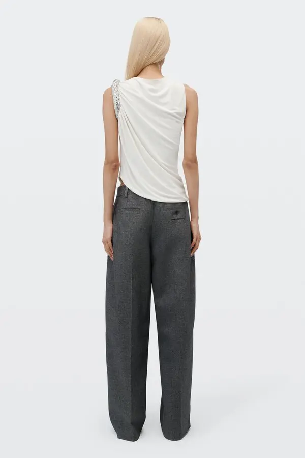 Alexander Wang Crystal Twist Sleeveless Top