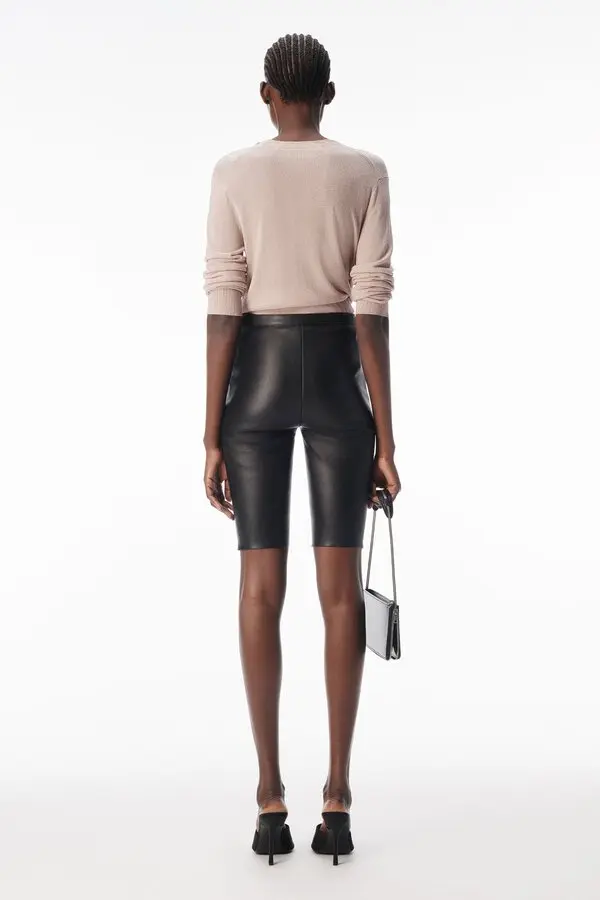 Alexander Wang Crystal Hotfix Knotted Deep V-neck Cardigan