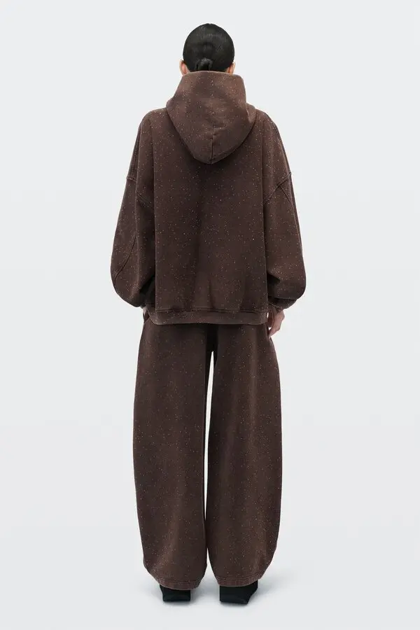 Alexander Wang All-over Crystal Oversized Zip Up Hoodie