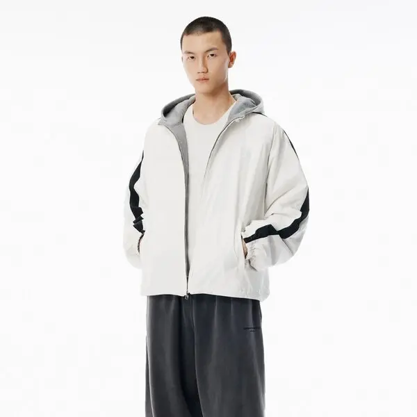 Alexander Wang Black Reversible Track Jacket - White/black