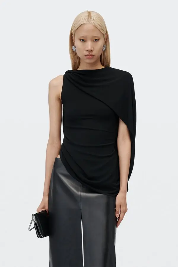Alexander Wang Assymetric Draped Top