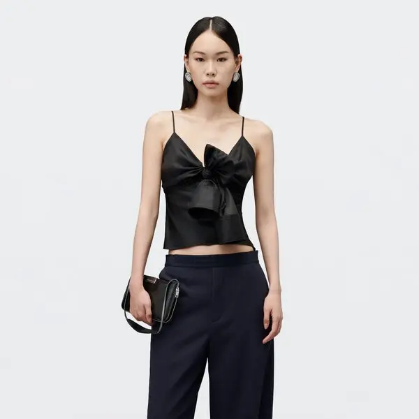 Alexander Wang Knotted Cami Top - Black
